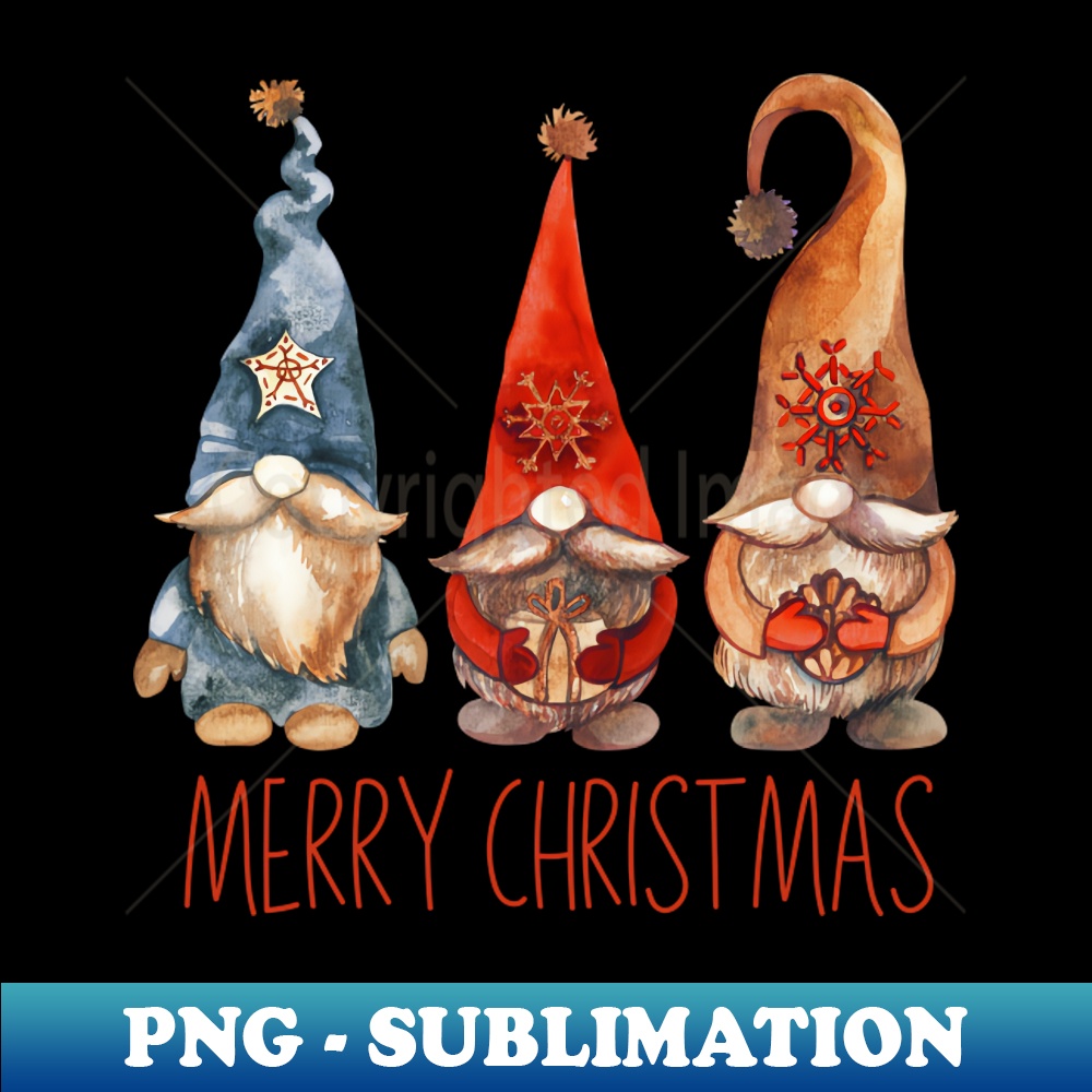 Merry Christmas Gnomes - Multi - Instant PNG Sublimation Dow - Inspire ...