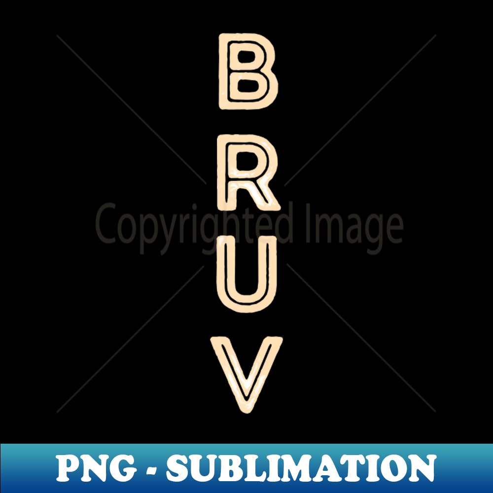 Rustic Capital Letters Word BRUV in Cream - Stylish Sublimat | Inspire ...
