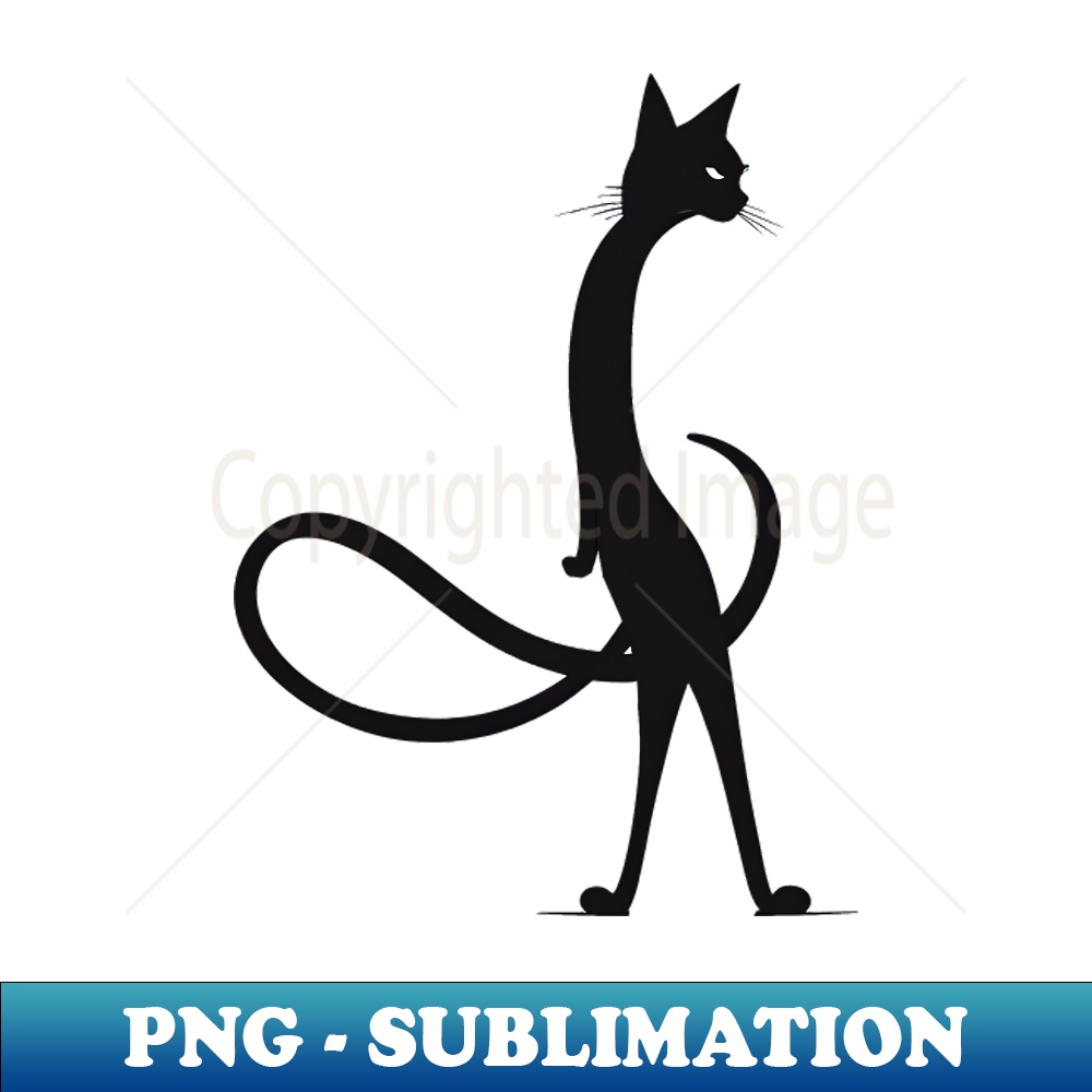 Bossy cat with a very long tail silhouette - Exclusive PNG S | Inspire ...
