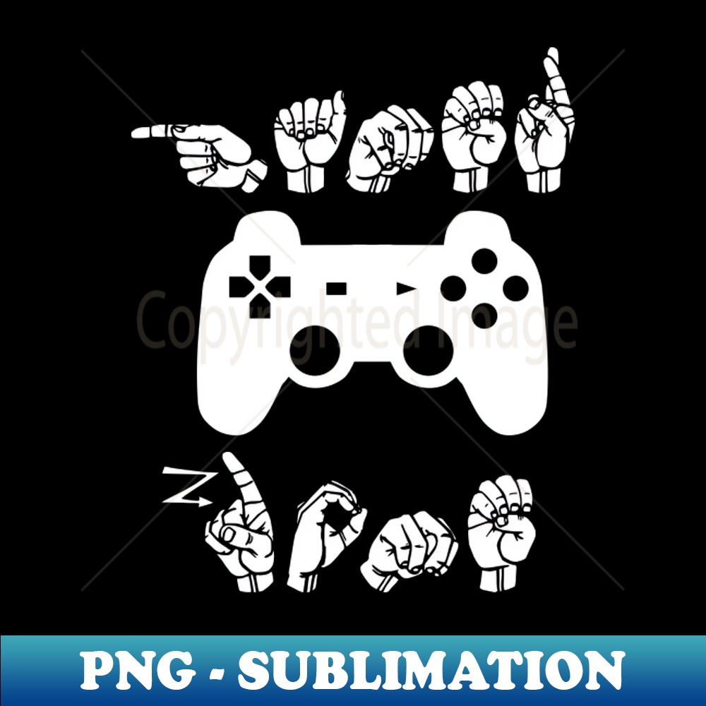 GAMER ZONE Fingerspelled ASL American Sign Language Design - | Inspire ...