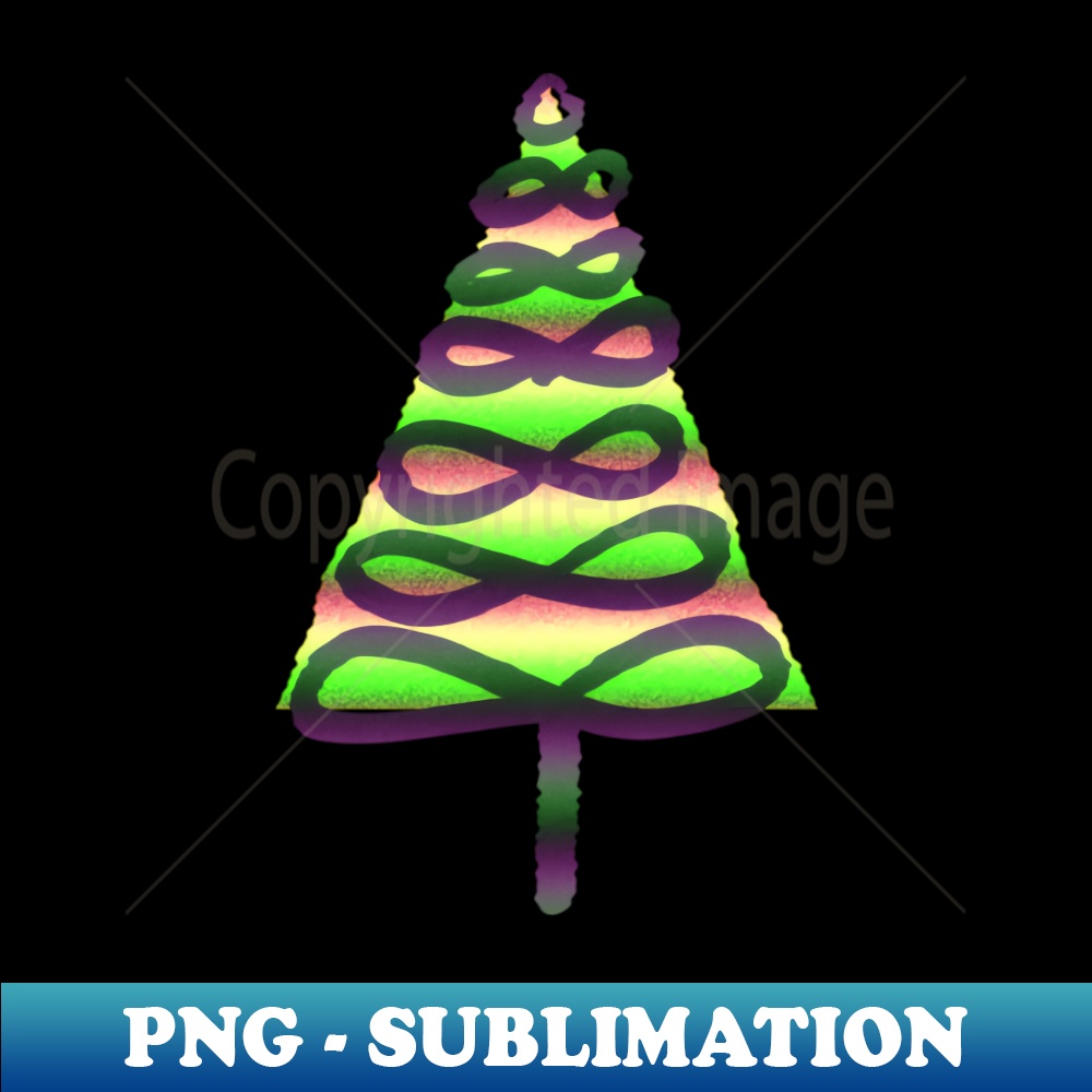 Funky Christmas Tree - PNG Transparent Sublimation Design - | Inspire ...