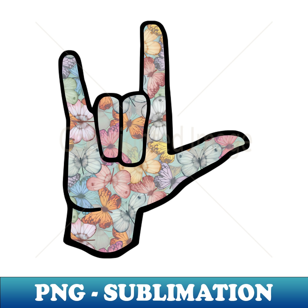 ASL ILY I Love You Sign Animals Design American Sign Langu | Inspire Uplift