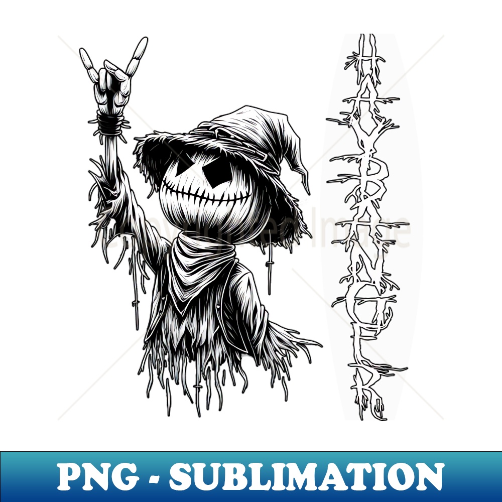 Spooky and Metalhead Scarecrow - PNG Transparent Sublimation - Inspire ...