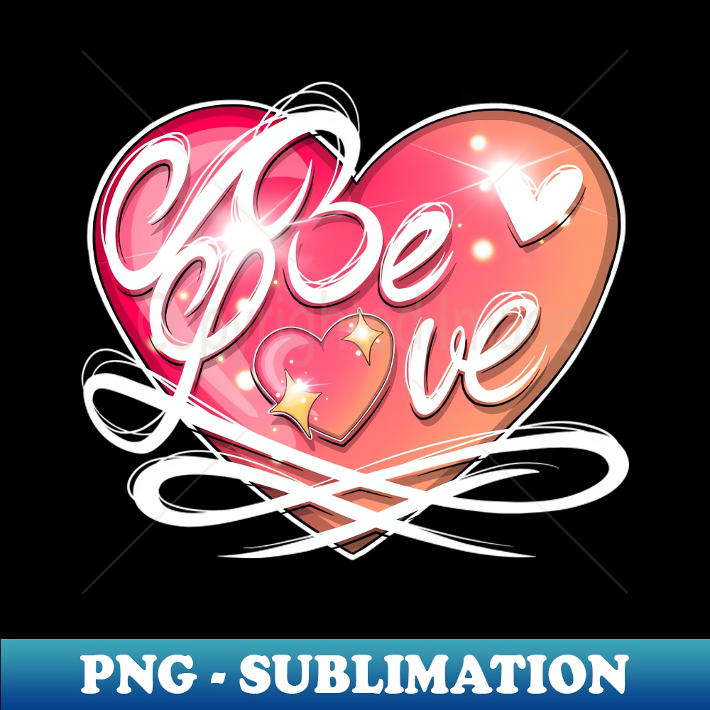 Be Love Reva Prisma Heart emoji - Retro PNG Sublimation Digi | Inspire ...