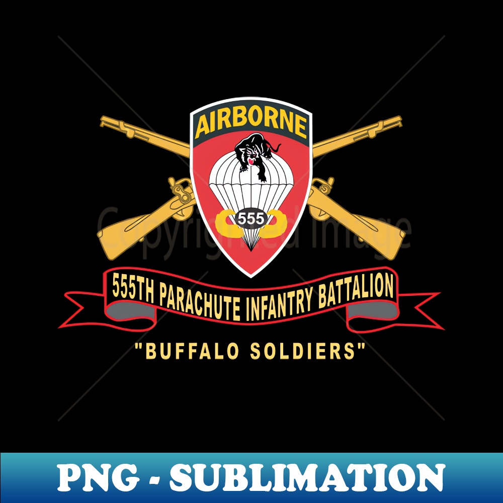 555th Parachute Infantry Battalion - SSI - Black - Red Bulla | Inspire ...