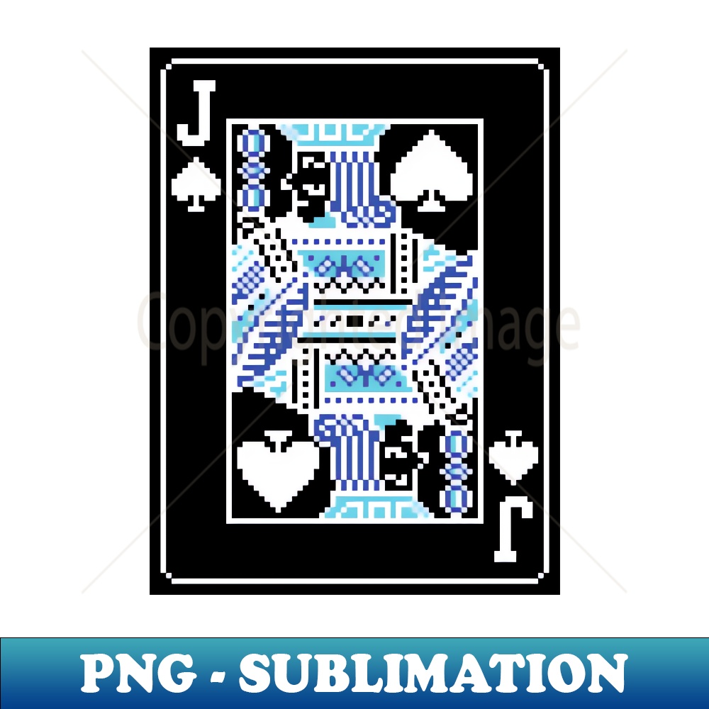 Jack of Spades Pixel Art Bright Negative Mode - Stylish Subl | Inspire ...