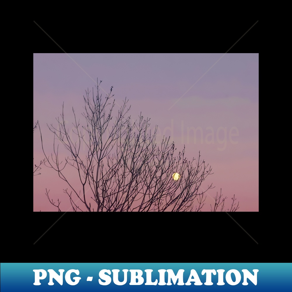 Low moon in purple sky relaxing evening - Signature Sublimat | Inspire ...