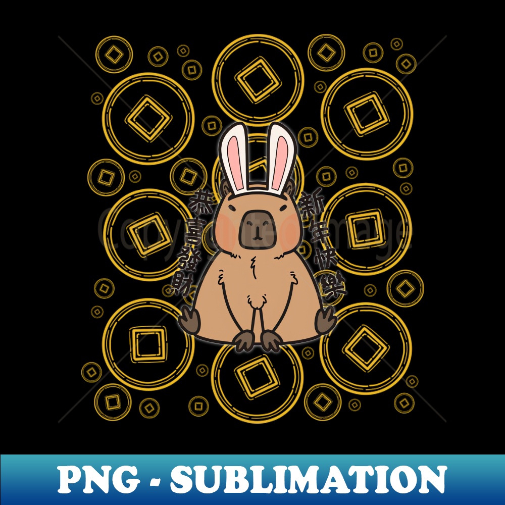 Capybara With Rabbit Ears Chinese New Year - High-Resolution | Inspire ...