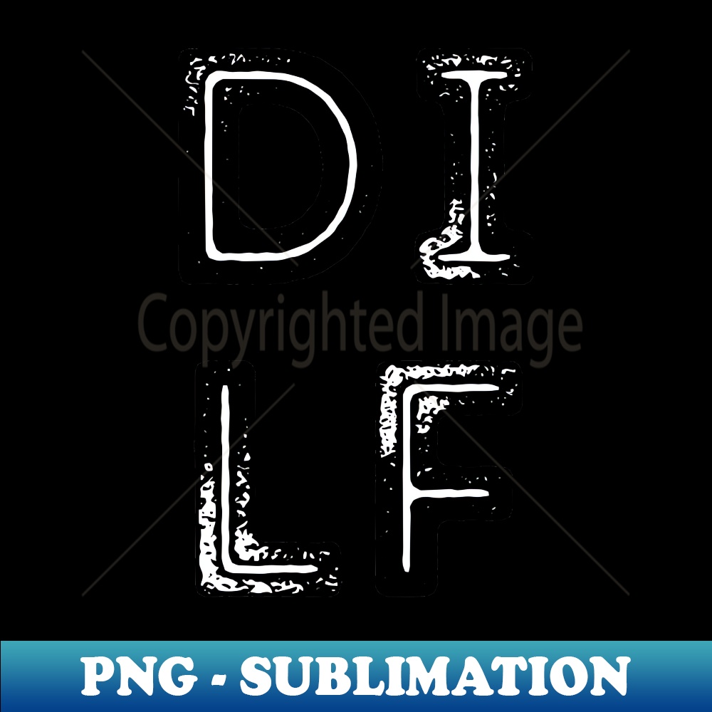 Black and White Rustic Retro Capital Letters Word DILF - Sig | Inspire ...