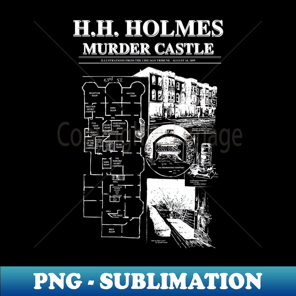 HH Holmes Murder Castle - High-Quality PNG Sublimation Downl | Inspire ...