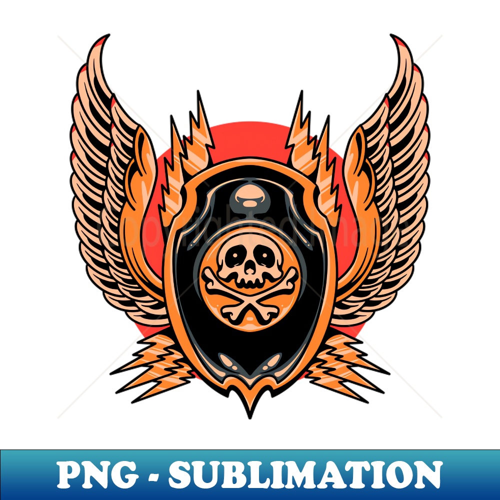 skull shield tattoo - Signature Sublimation PNG File - Fashi | Inspire Uplift