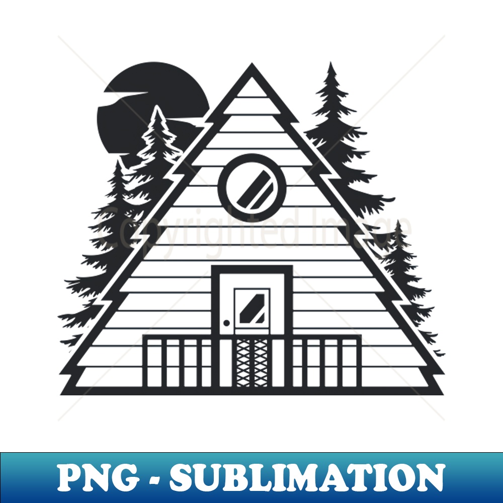 Tiny house in the woods - Unique Sublimation PNG Download - - Inspire Uplift
