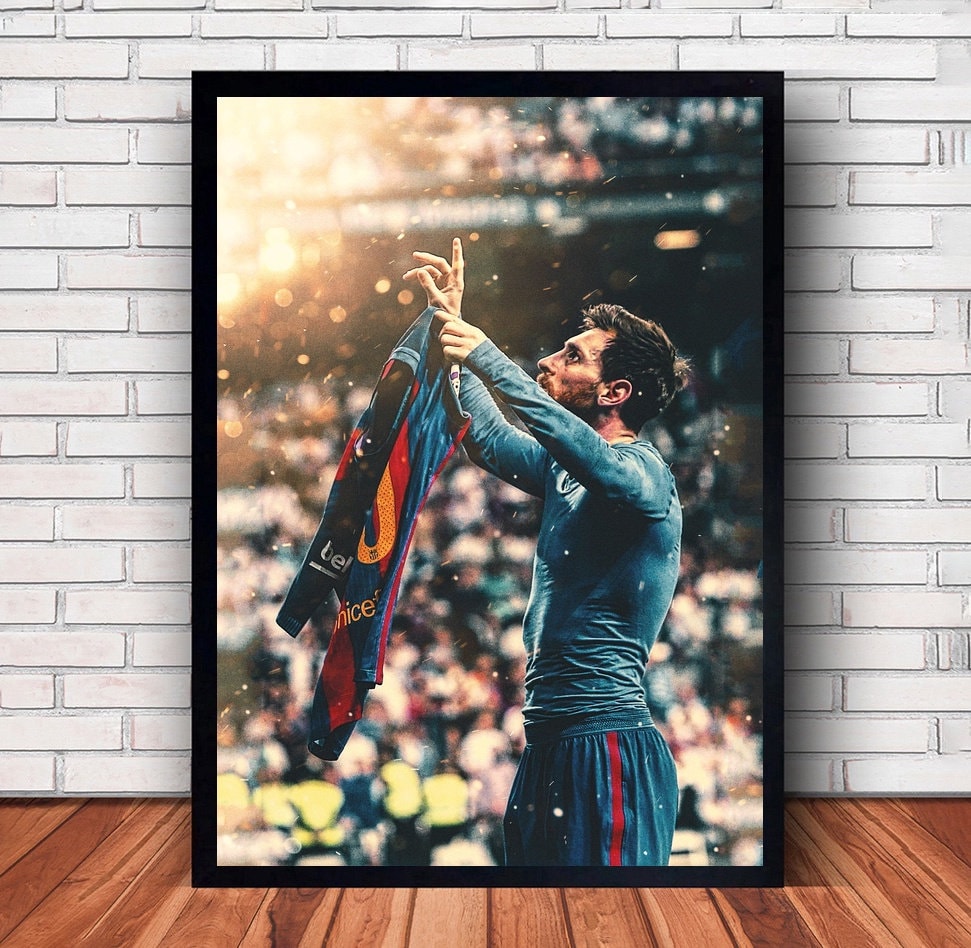 Lionel Messi Poster Canvas Wall Art Family Decor, Home Decor - Inspire ...