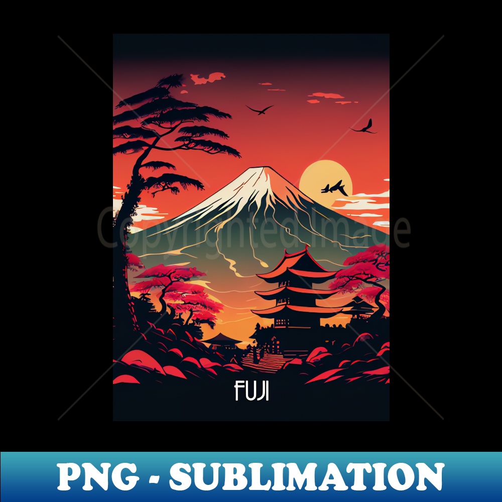 Fuji - High-Resolution PNG Sublimation File - Capture Imagin - Inspire Uplift