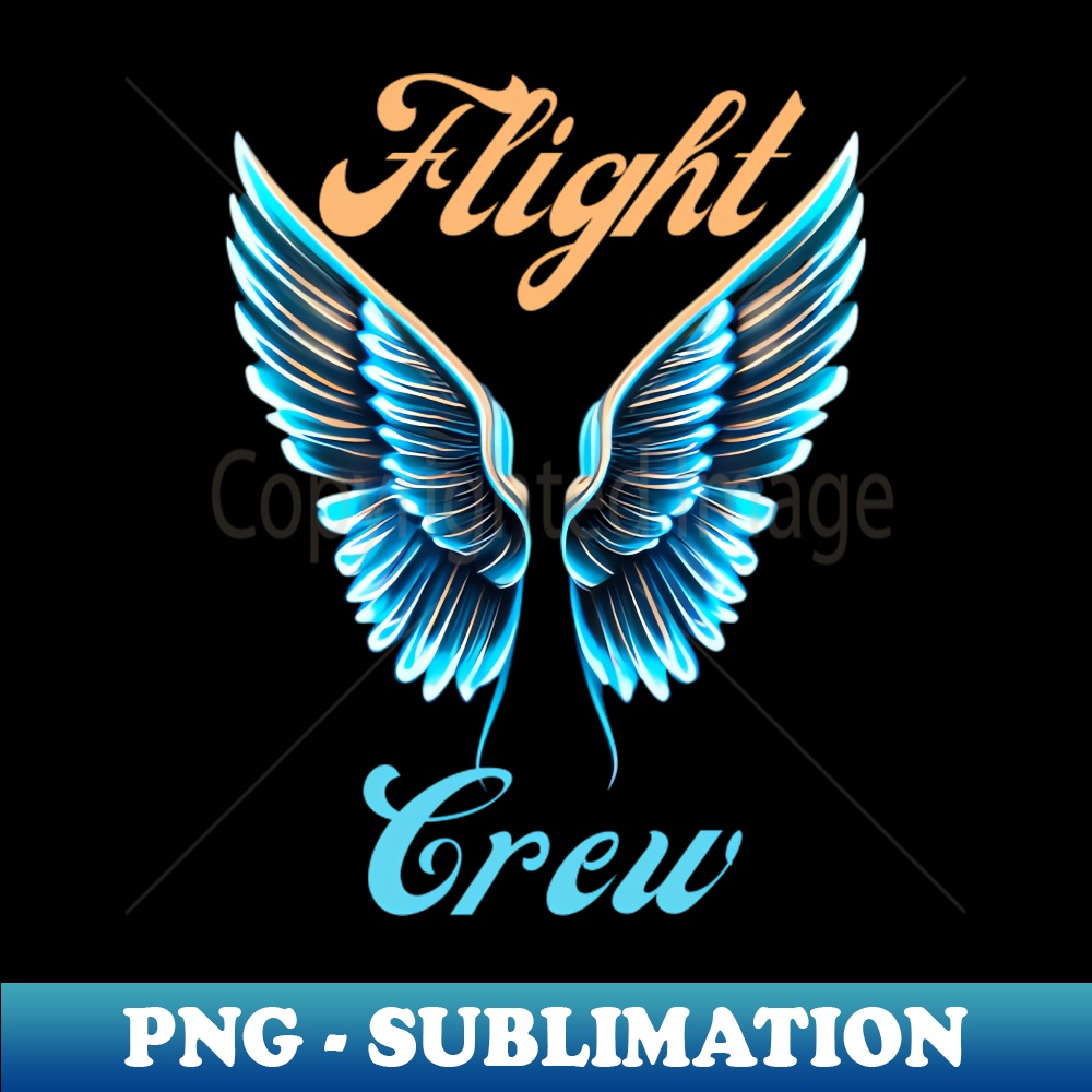 Flight Attendant Crew Wings - Sublimation-Ready PNG File - V | Inspire ...