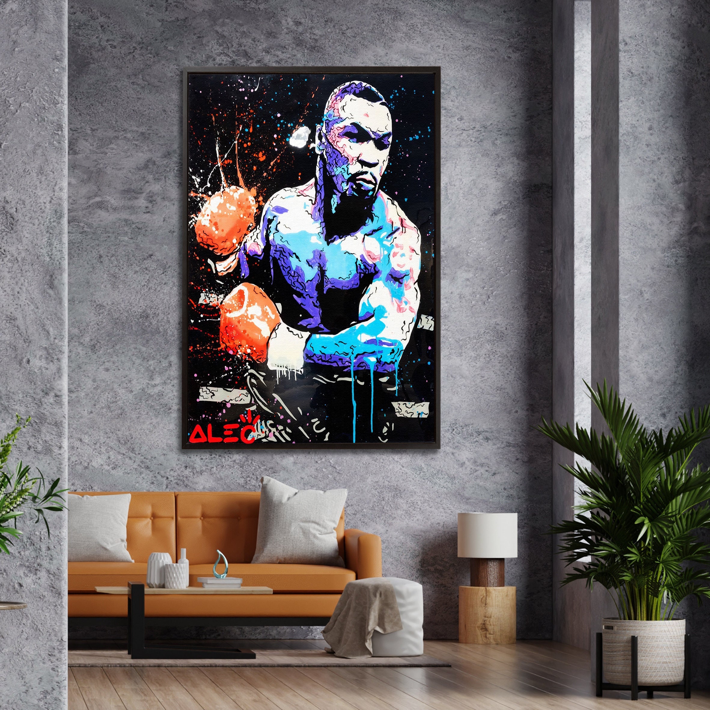 Iron Mike Tyson Canvas, Legendary Boxer Print, Champion Mike | Inspire ...