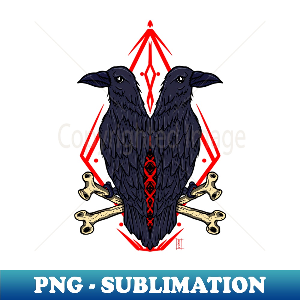 Two headed crow - Signature Sublimation PNG File - Fashionab | Inspire ...