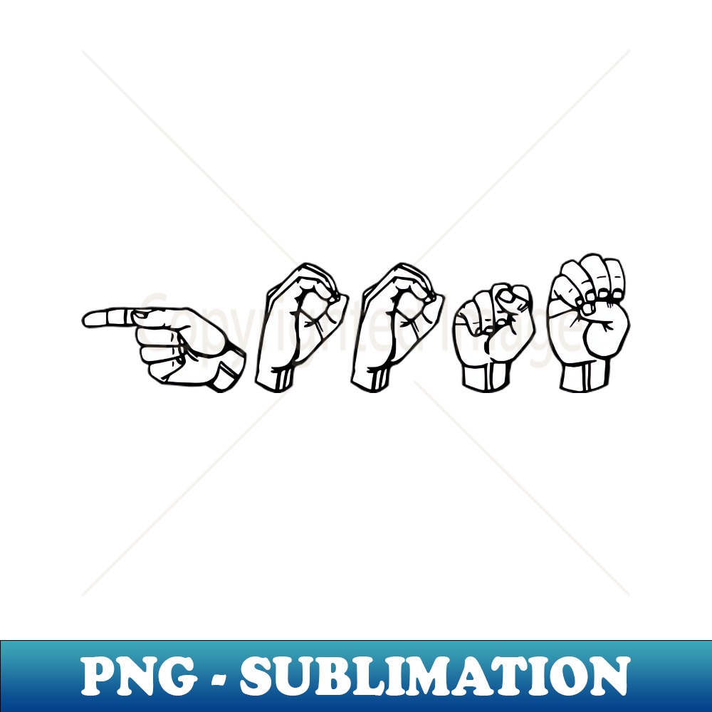 GOOSE ASL Sign Language Design - High-Resolution PNG Sublima - Inspire ...