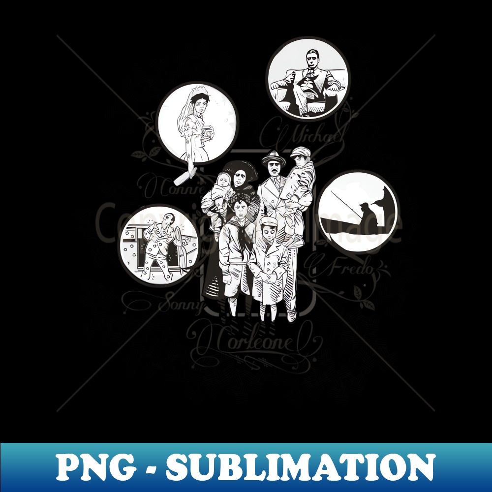 godfather corleone family tree - PNG Sublimation Digital Dow - Inspire ...