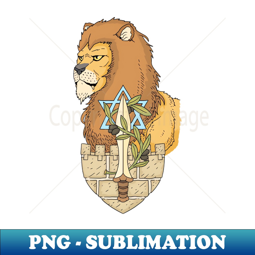 Lion of juda Israel IDF emblem - Digital Sublimation Downloa | Inspire ...