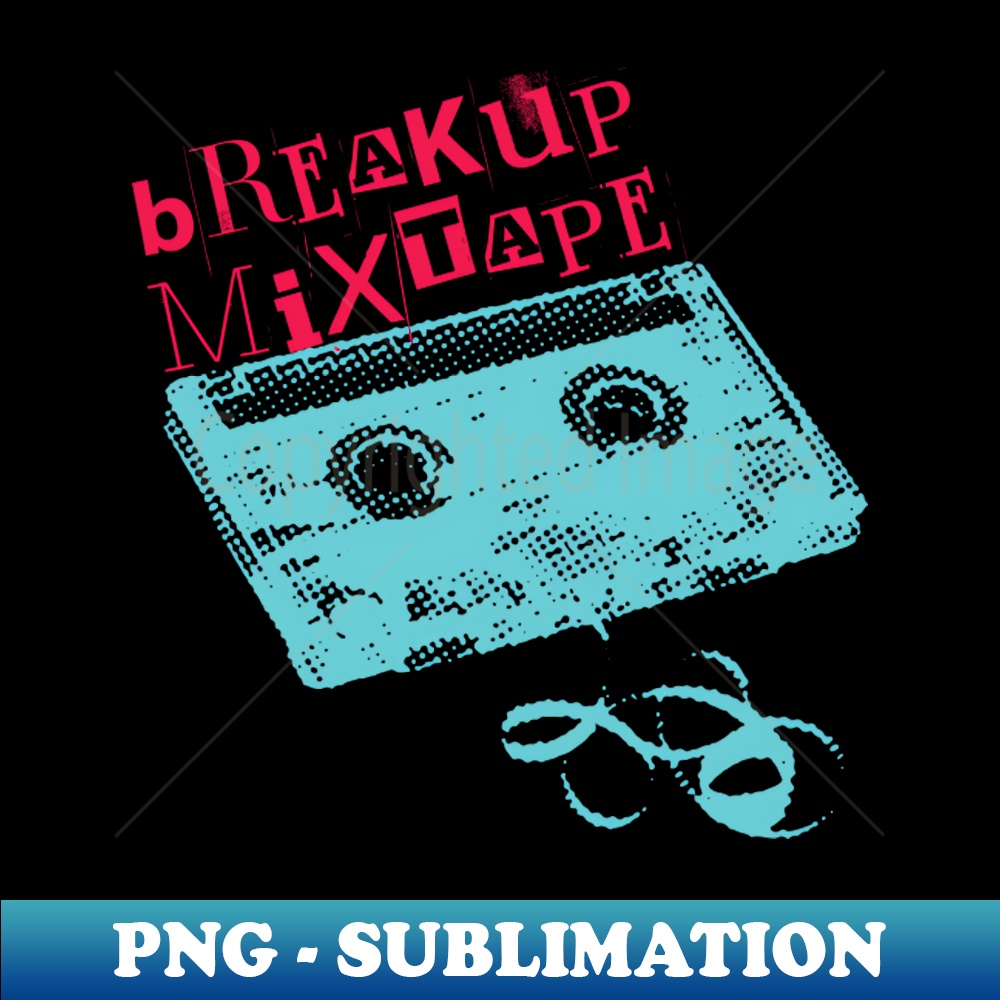 Breakup Mixtape Cassette - PNG Transparent Digital Download - Inspire ...