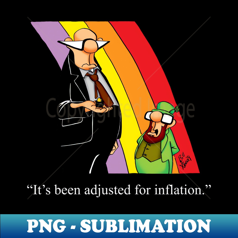 Funny Leprechaun St Patricks Day Inflation Cartoon Humor - D | Inspire ...