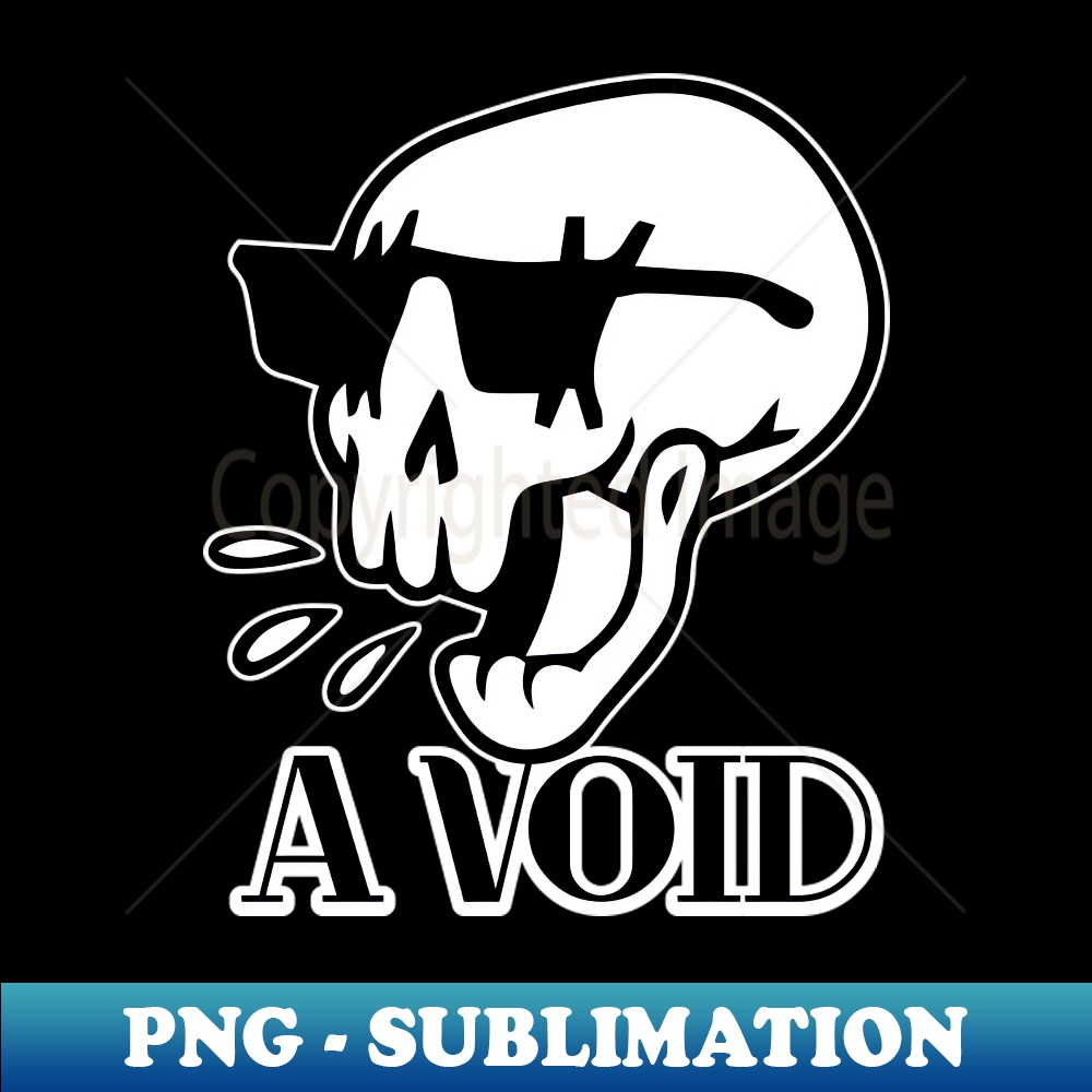SKULL A VOID - Aesthetic Sublimation Digital File - Vibrant - Inspire ...