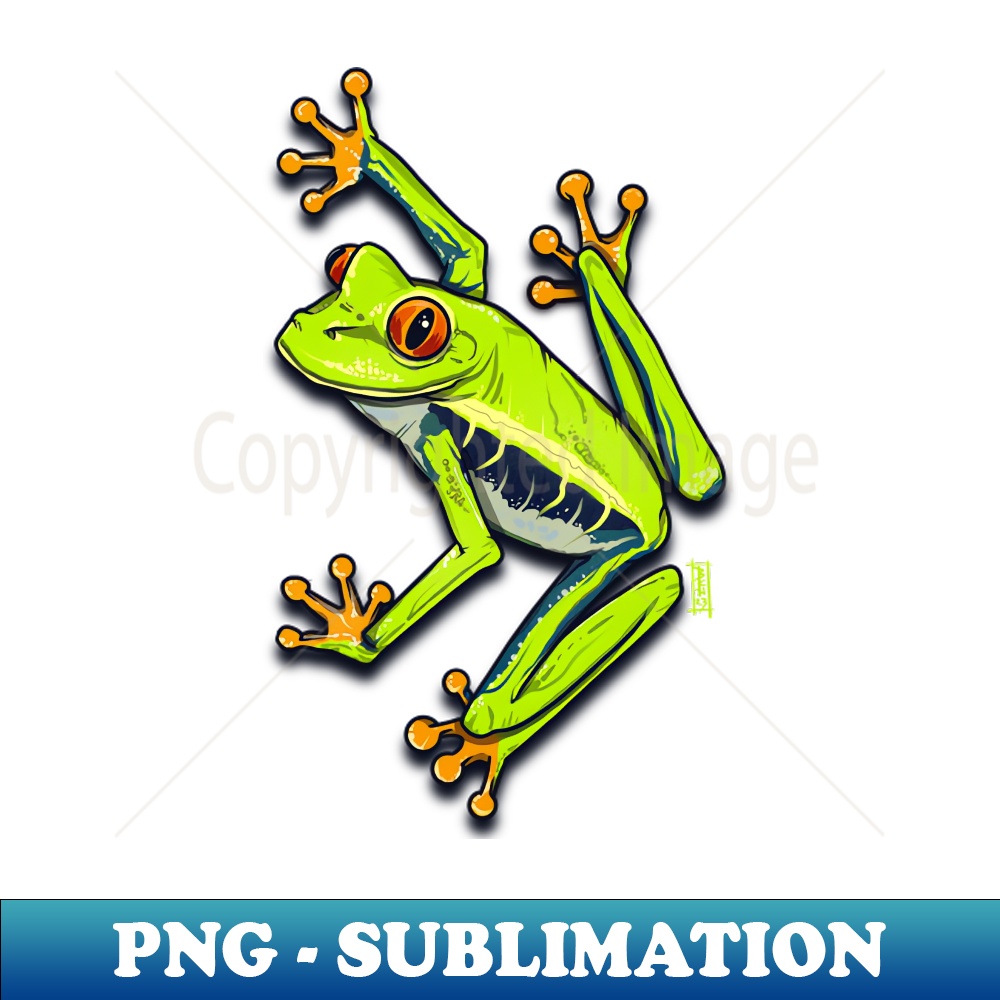 Red eye tree frog - PNG Transparent Digital Download File fo | Inspire ...
