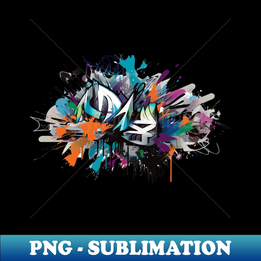 A colourful abstract graffiti tag with spray paint styling a | Inspire ...