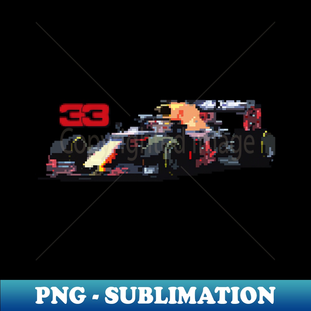 Max Verstappen 33 8 Bit Car - High-Resolution PNG Sublimatio | Inspire ...