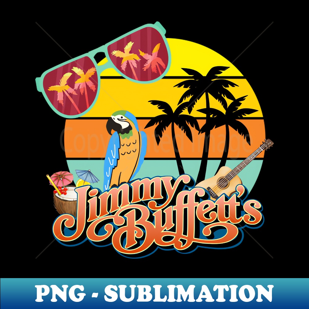 Jimmy Buffett - Aesthetic Sublimation Digital File - Instant - Inspire ...