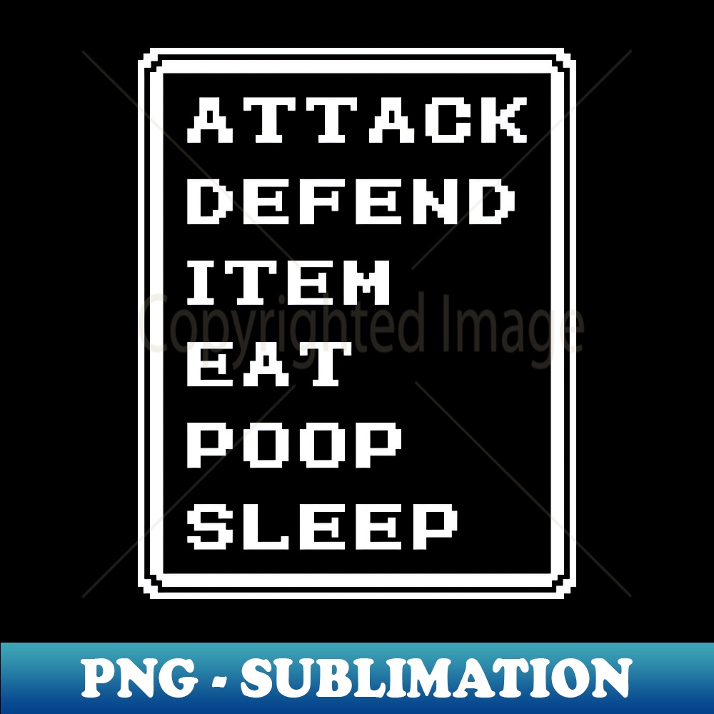 Final Fantasy Battle Menu Eat Poop Sleep Warrior Version - S - Inspire ...