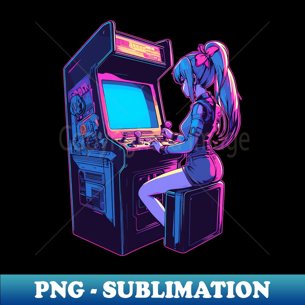Retro vaporwave gaming machine - Exclusive PNG Sublimation D | Inspire ...