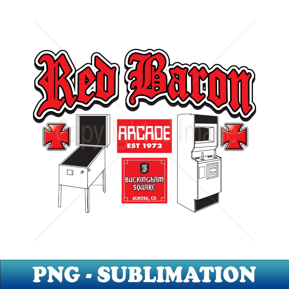 Red Baron Arcade - Modern Sublimation PNG File - Create with | Inspire ...
