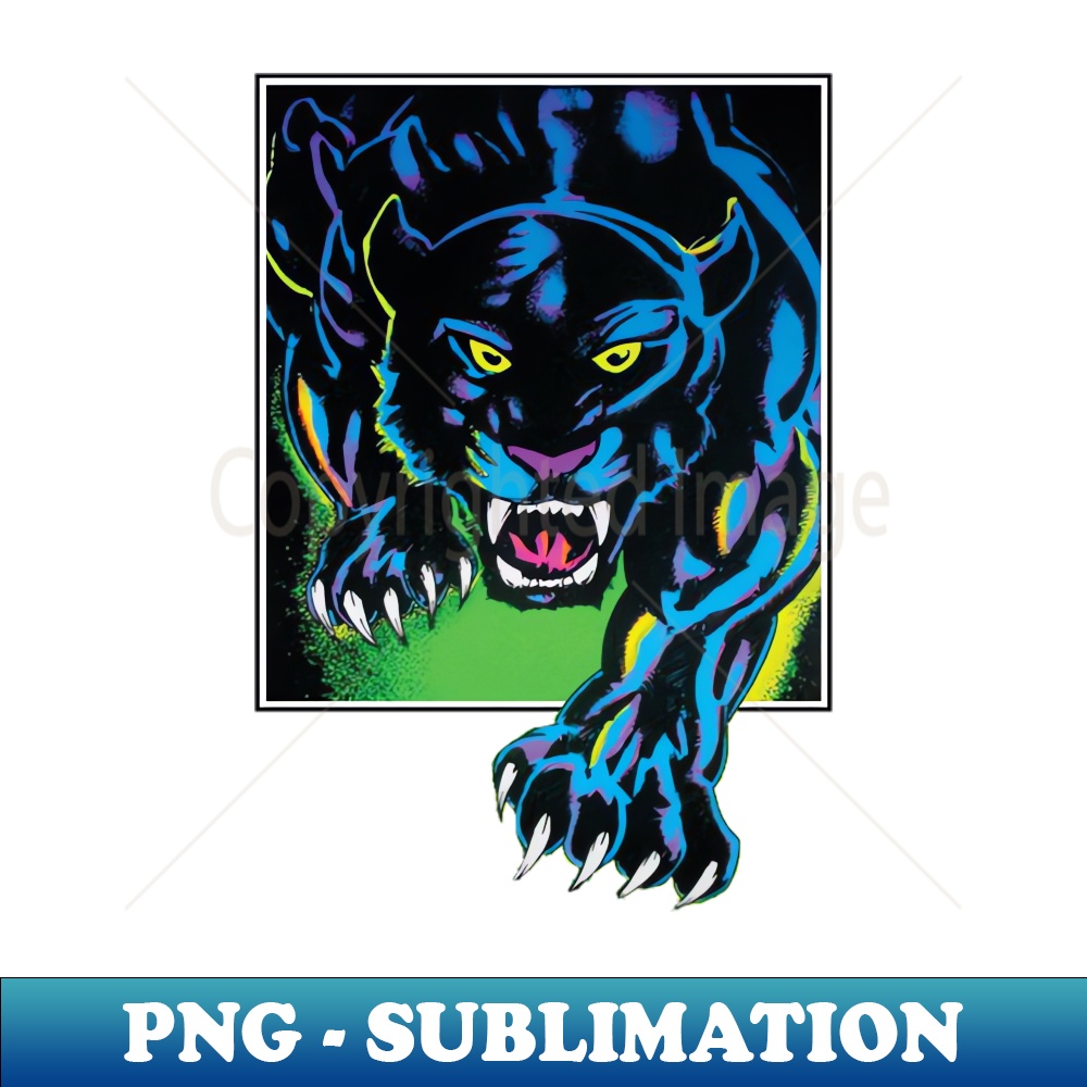 The Black Panther - PNG Transparent Sublimation Design - Fas | Inspire Uplift