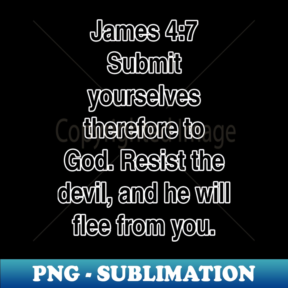 James 47 King James Version KJV Bible Verse Typography Gift - Inspire ...