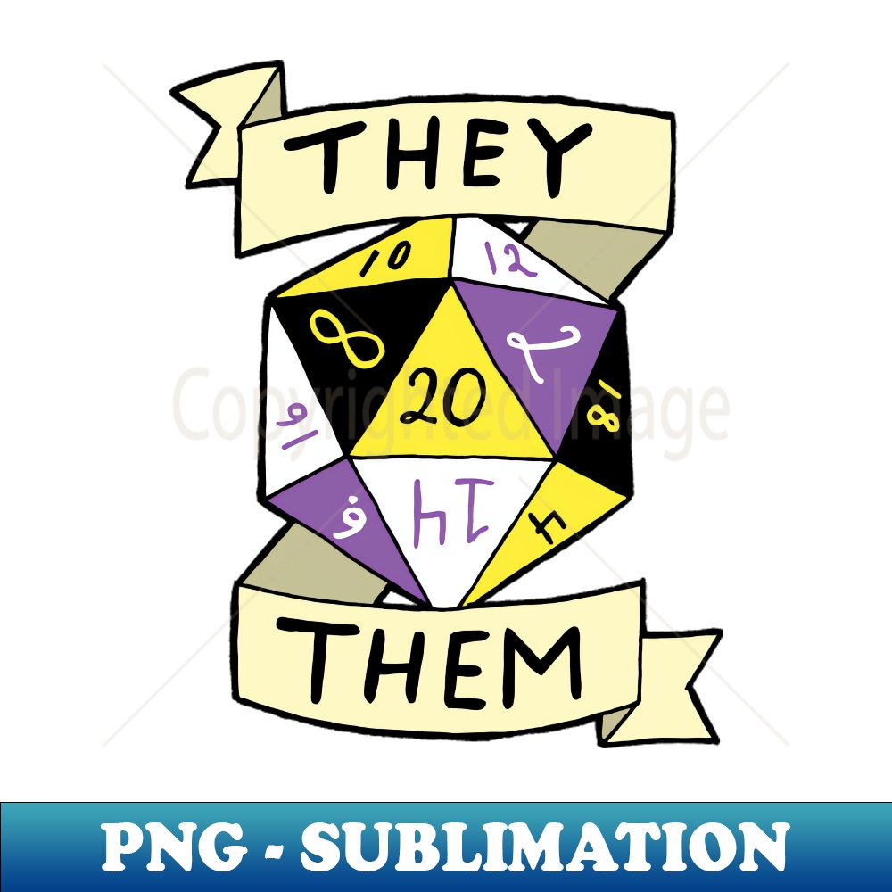 LGBTQIA Nonbinary They Them d20 TTRPG Pronoun Dice - Exclusi | Inspire ...
