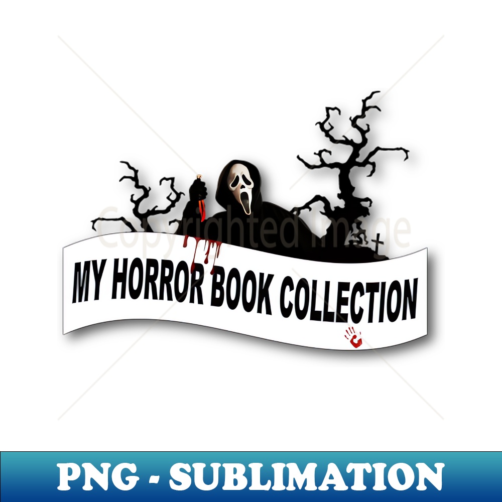 My Horror Book Collection Label - Instant PNG Sublimation Do - Inspire ...