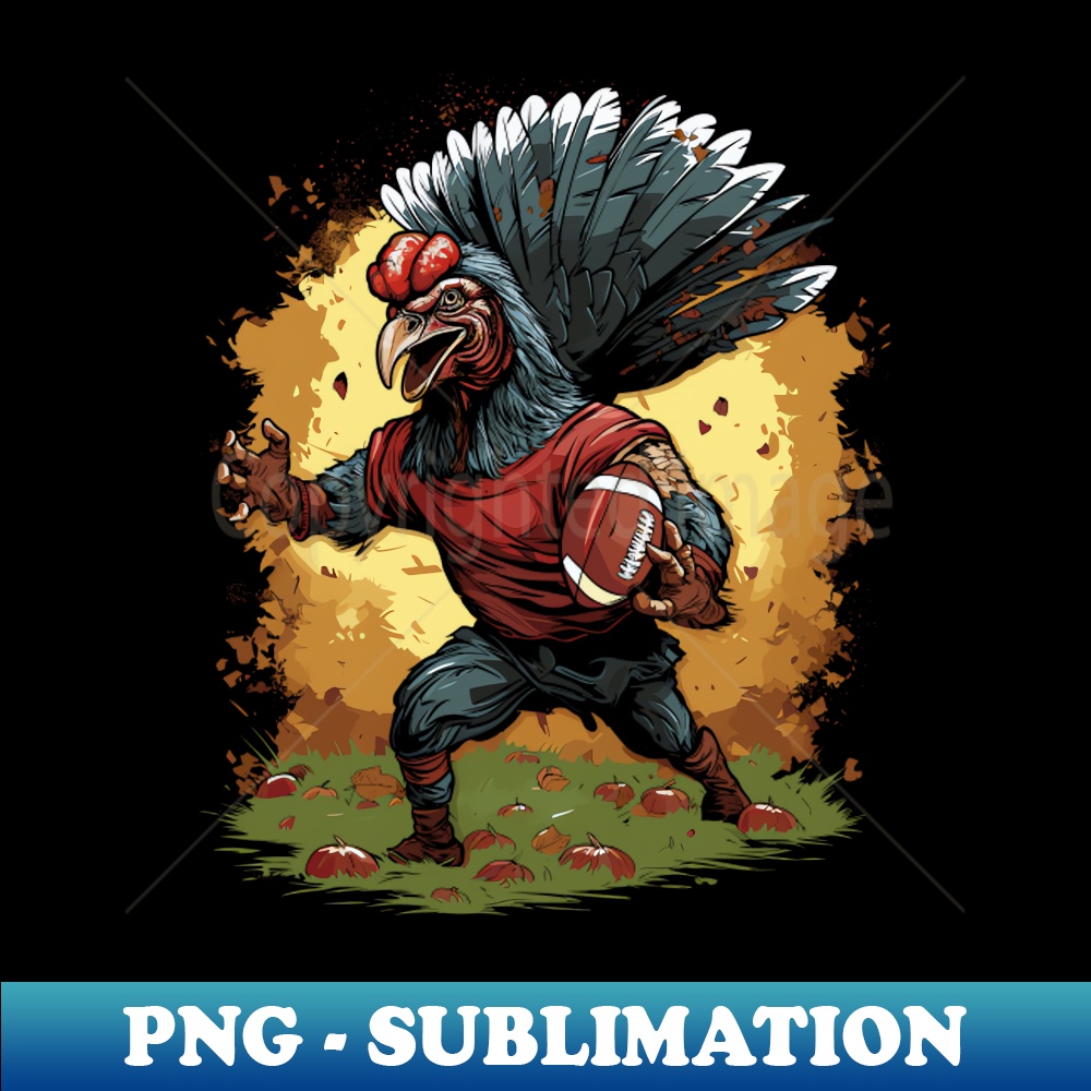 Thanksgiving Turkey Quarterback Touchdown - Modern Sublimati - Inspire ...