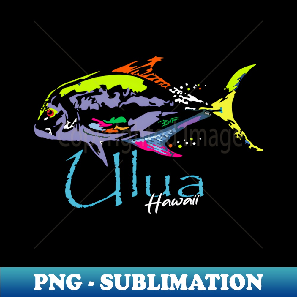 Ulua Trevally of Color Hawaii - Instant PNG Sublimation Down | Inspire ...