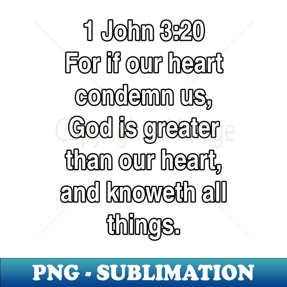 1 John 320 King James Version KJV Bible Verse Typography - | Inspire Uplift