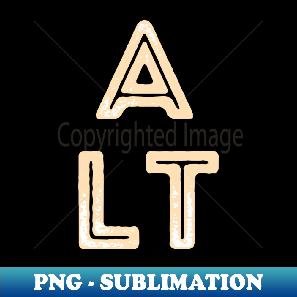 Rustic Capital Letters Word ALT in Cream - Exclusive PNG Sub | Inspire ...