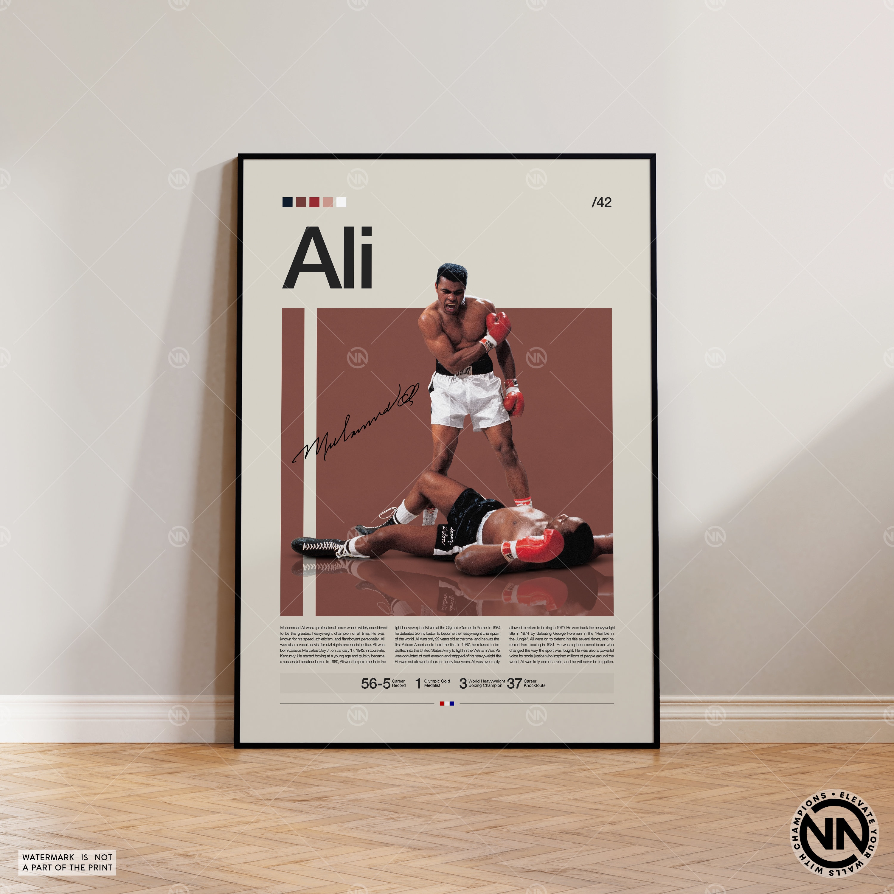 Mohammed Ali Poster, Boxing Poster, Sports Poster, Boxing Wa | Inspire ...