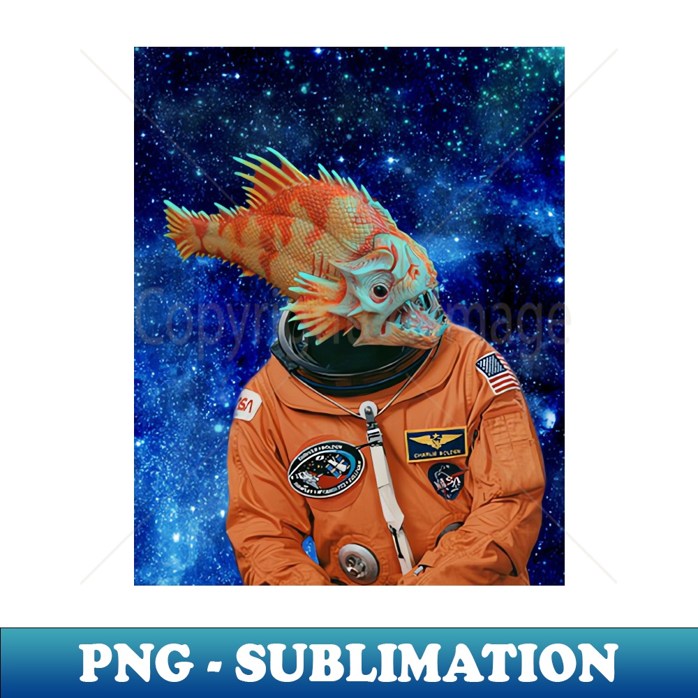 Astronaut Fish - PNG Transparent Digital Download File for S - Inspire ...