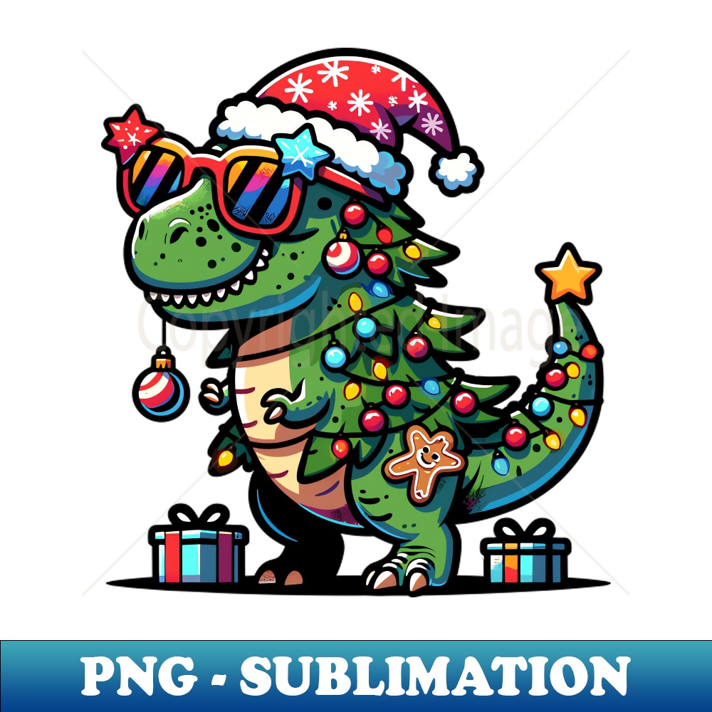 Tree-Rex Holiday Dinosaur - Christmas Tree T-Rex TreeRex Pun | Inspire ...