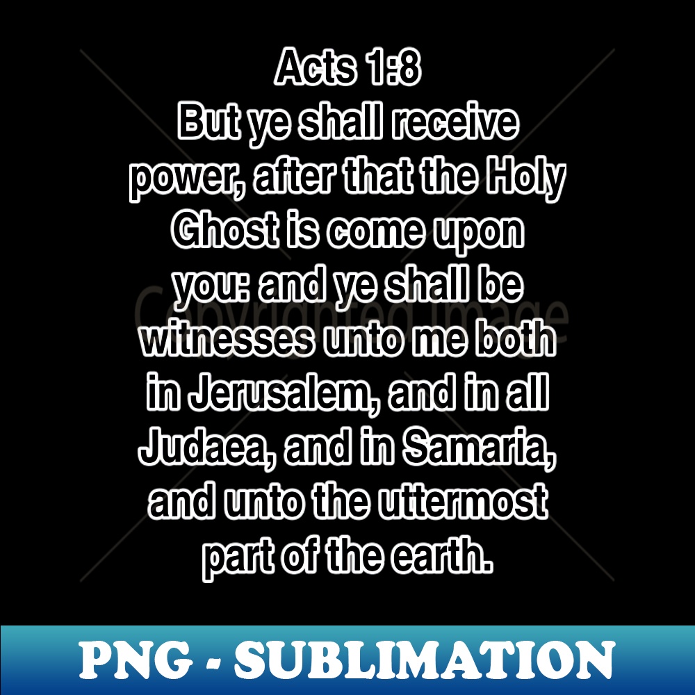 Acts 18 King James Version KJV Bible Verse Typography Gift | Inspire Uplift