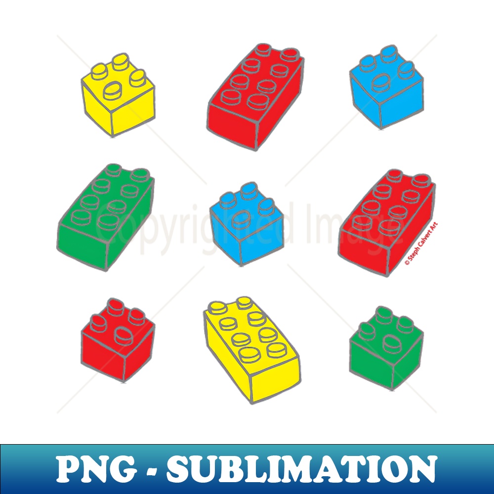 Cute Hand-Drawn Lego Illustration - Artistic Sublimation Dig | Inspire ...
