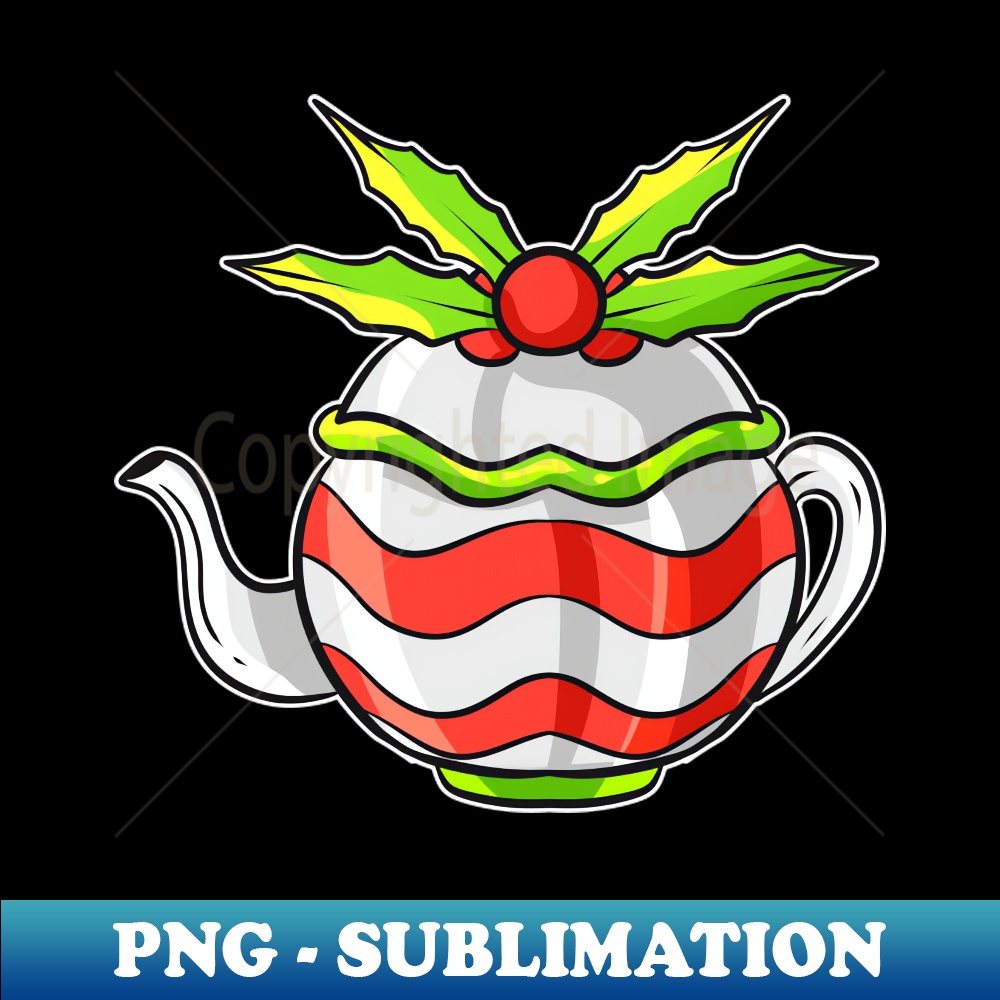 Autumn Tea Pot with Mistletoe For Christmas - High-Resolutio | Inspire ...