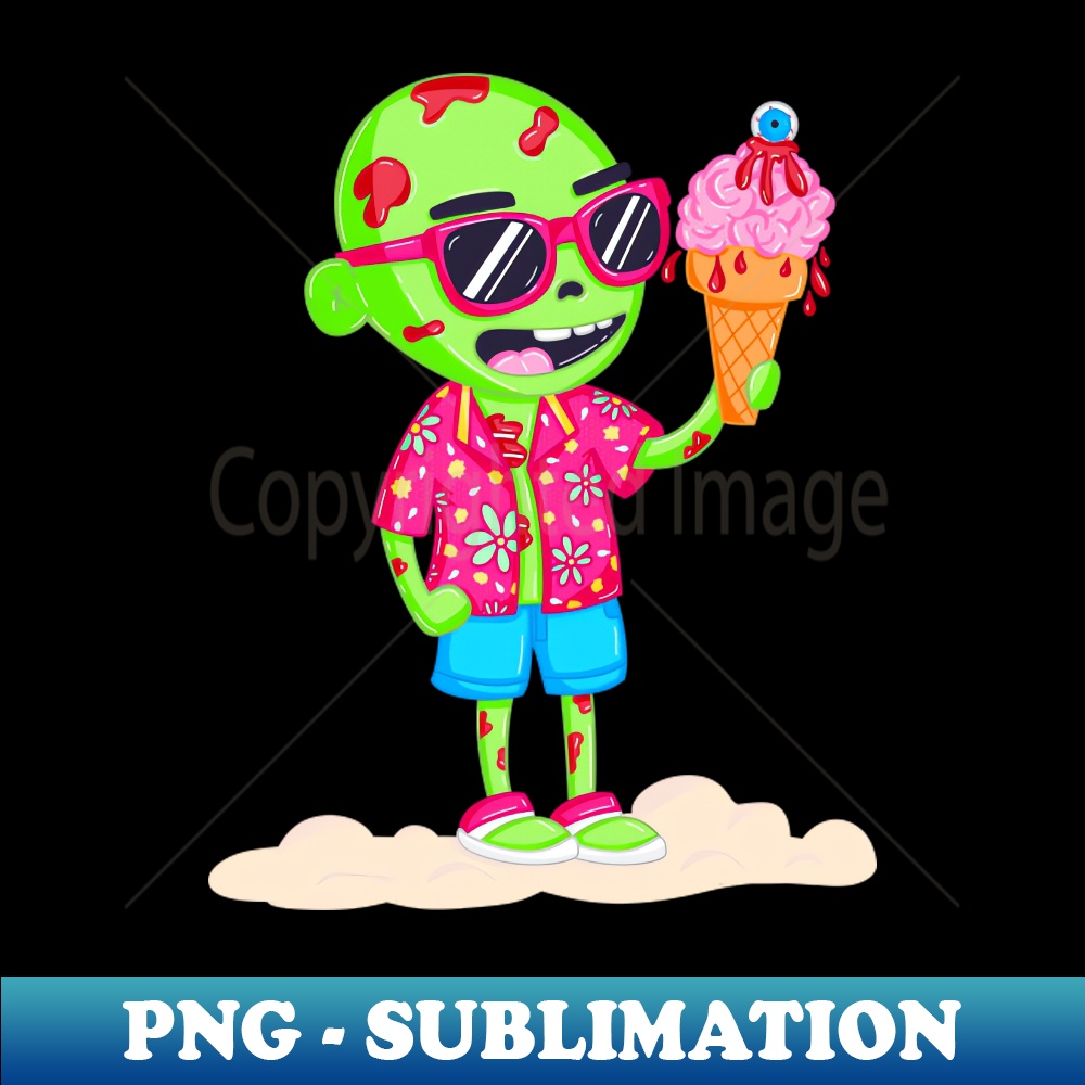 Summer Zombie - High-Resolution PNG Sublimation File - Captu | Inspire ...