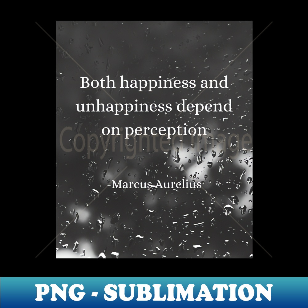 Marcus Aurelius Happiness Depends on Perception - Retro PNG - Inspire ...